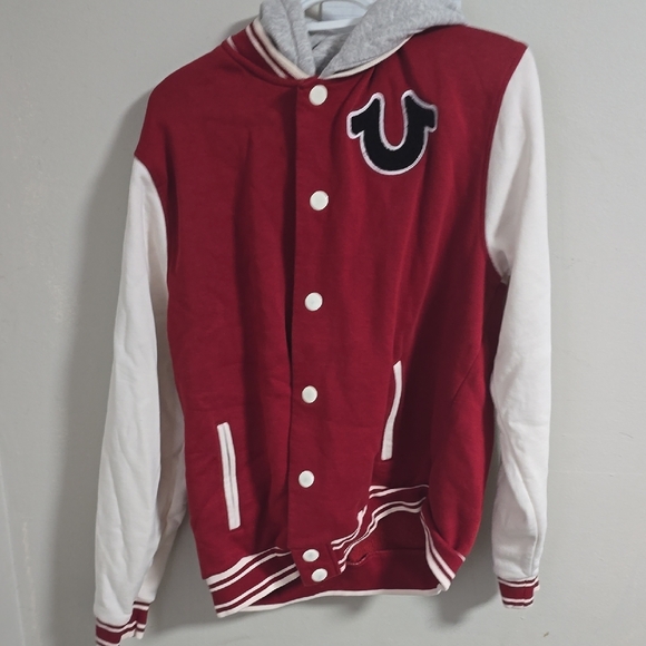 Jackets & Coats | Mens Red And White Varsity Jacket | Poshmark